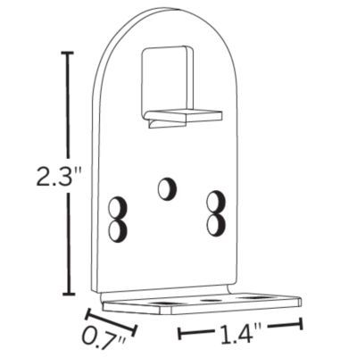 CORD LOOP OPEN ROLL INSTALLATION BRACKET STANDARD