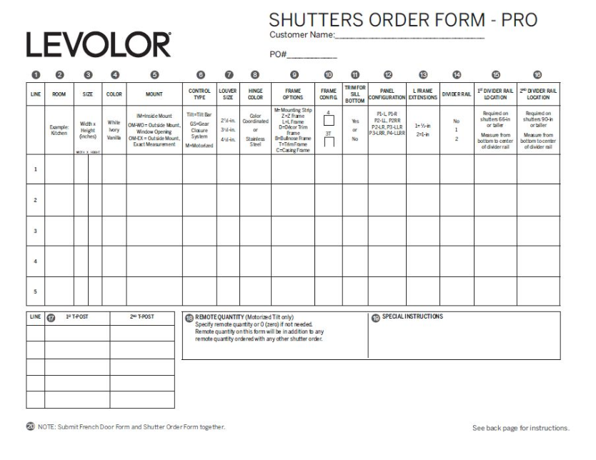 Parts and Accessories - Products | Levolor